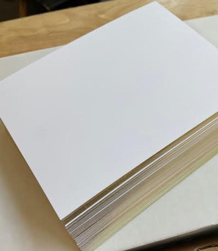 Blank 7 x 5 GOLD Beveled Border Notecard – D'Arconte Cards