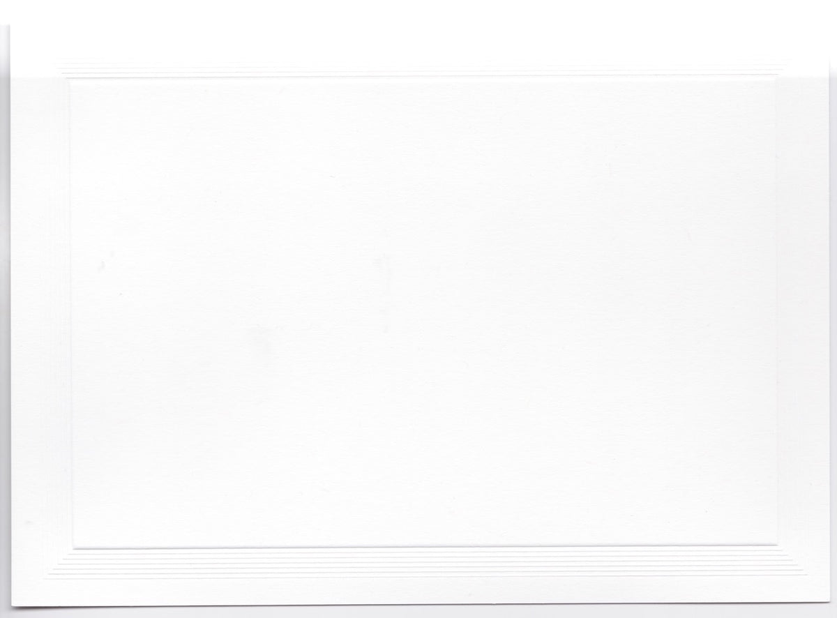 5 x 7 NOTECARD - EPW/Embossed Panel White – D'Arconte Cards